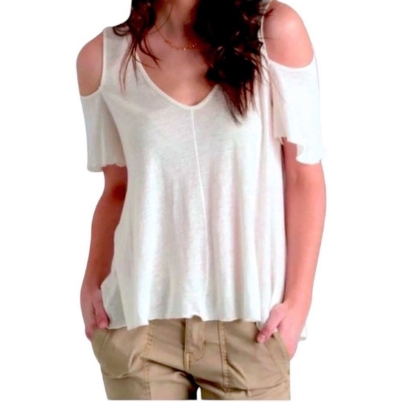 Free People | Tops | Free People Showing Shoulders Top Small Ivory ...